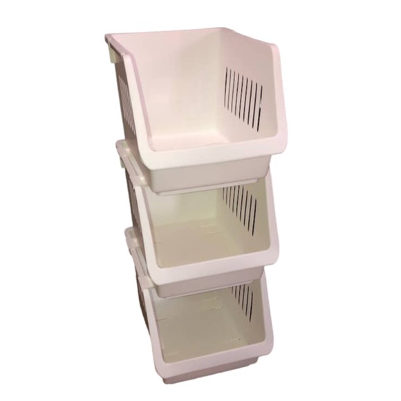 Storex | Storage & Organization | Set 3 Stackable Organizer Bin Large ...